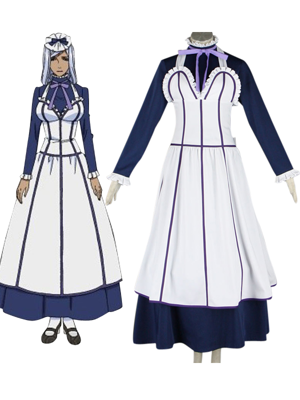 Black Butler Kuroshitsuji Emma Maid Dress Cosplay Costume ...
