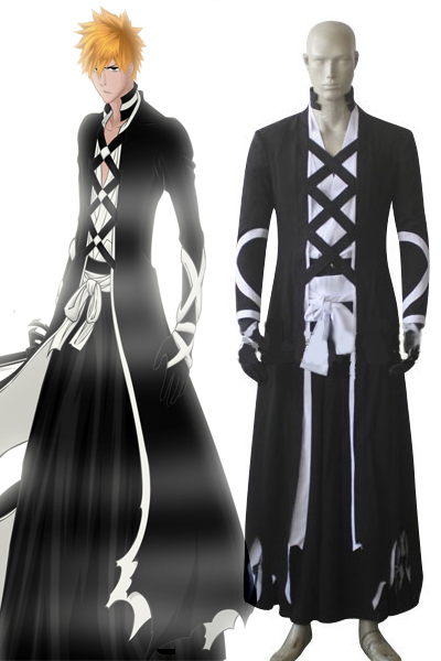 Bleach Ichigo Kurosaki New Bankai Look Cosplay Costume | cosercosplay.com