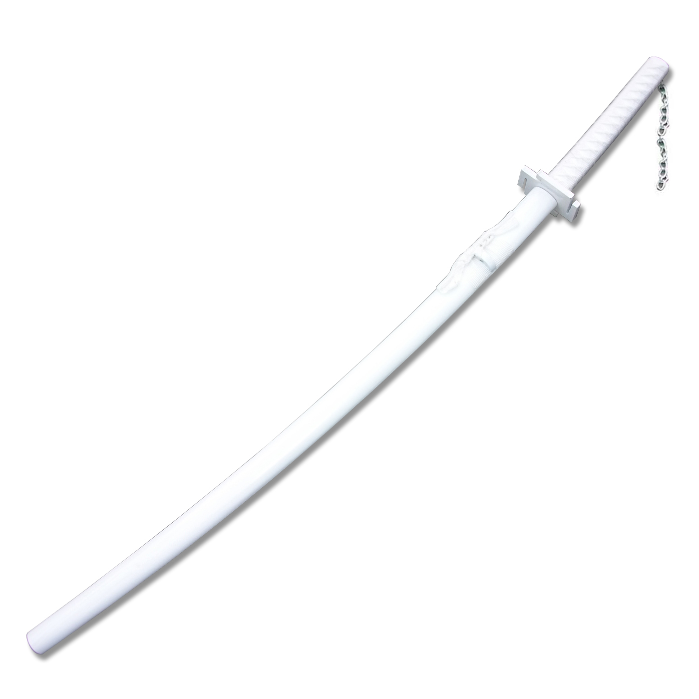 Bleach Ichigo Kurosaki Zanpakutou Tensa Zangetsu White Cosplay Wooden ...