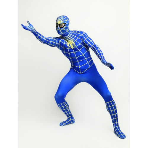 Blue Spandex Spiderman Halloween Costume | cosercosplay.com