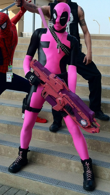 Deadpool Cosplay Costume Zentai Suits Pink 15070202 | cosercosplay.com