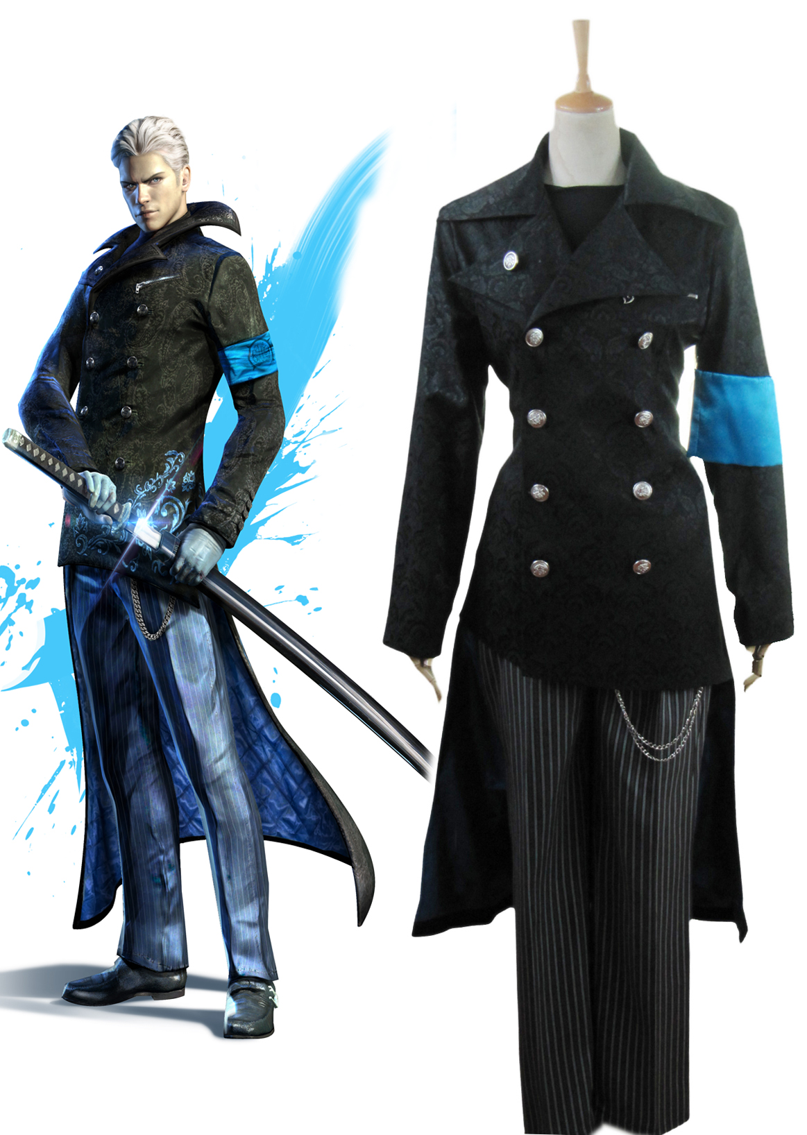 Devil May Cry 3 Dante's Awakening Vergil Yamato Anime Samurai Umbrella ...