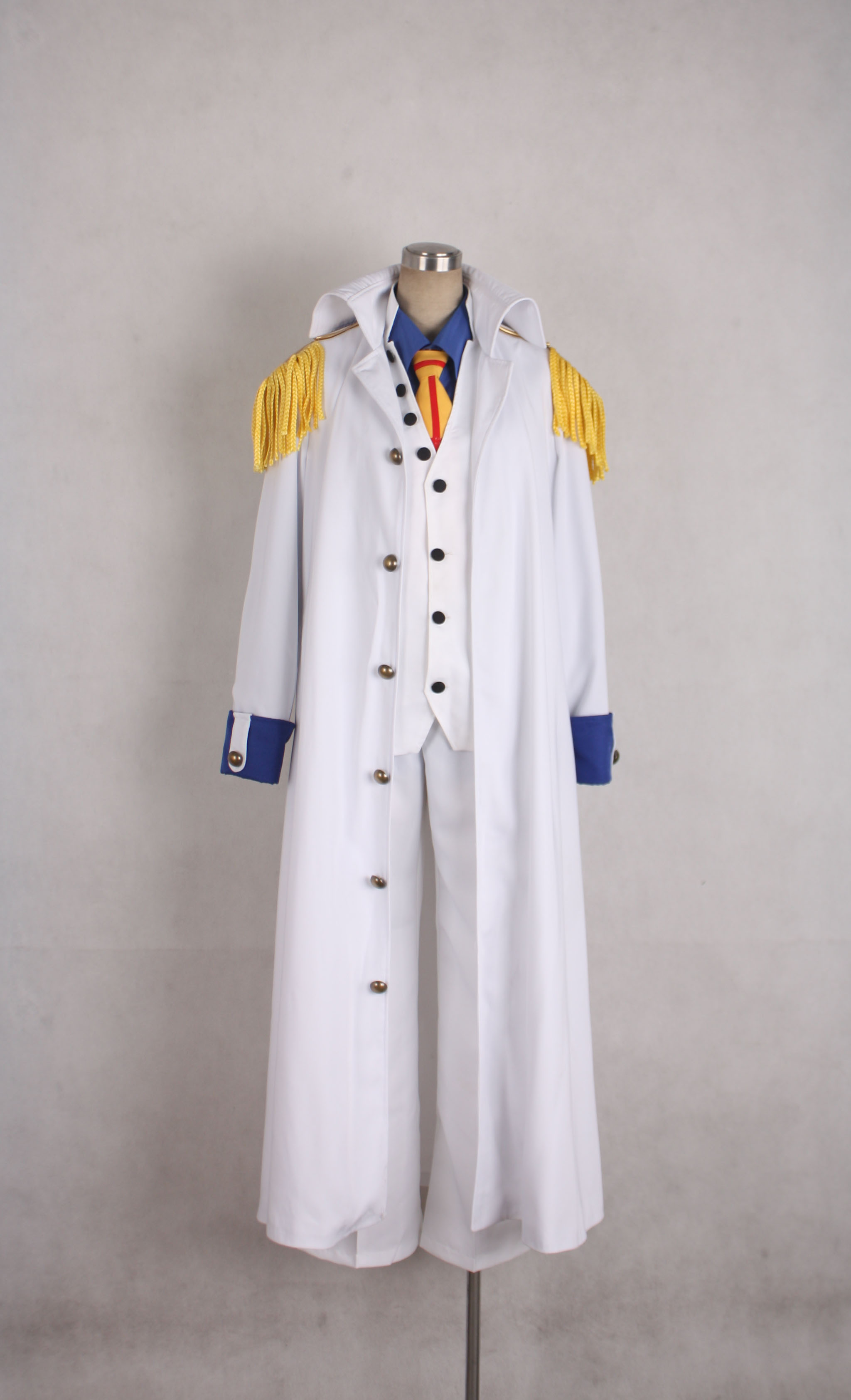 One piece Aokiji Kuzan Navy Admiral Uniform Cosplay Costume ...