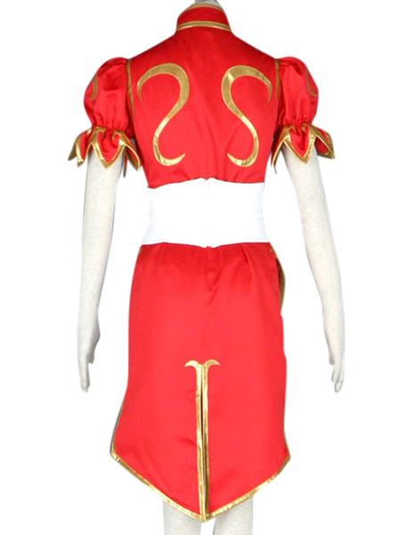 Street Fighter Chun-Li Red Cosplay Costume | cosercosplay.com