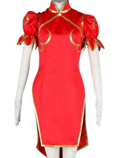 Street Fighter Chun-Li Red Cosplay Costume | cosercosplay.com