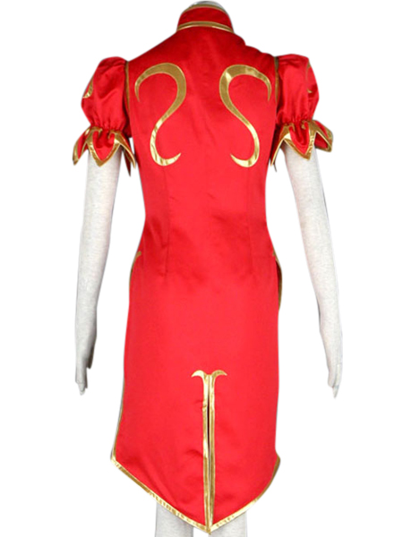 Street Fighter Chun-Li Red Cosplay Costume | cosercosplay.com