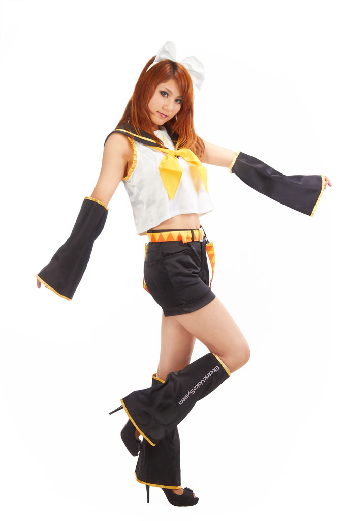 Vocaloid Kagamine Rin Cosplay Costume | cosercosplay.com