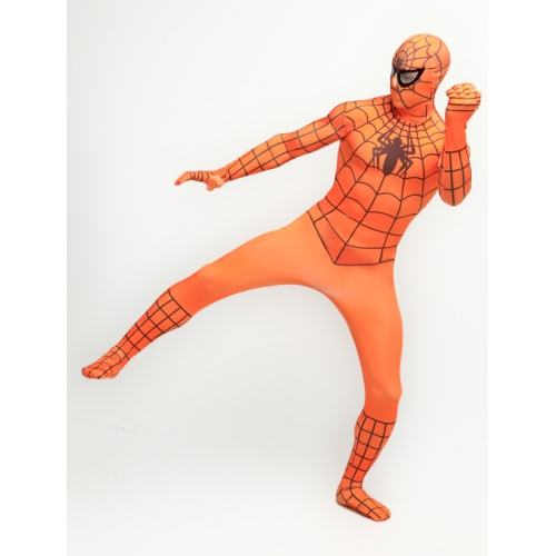 Orange And Yellow Spiderman Halloween Costume | cosercosplay.com